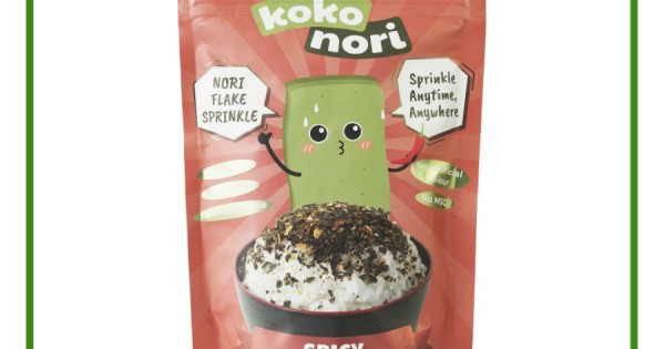 KOKOBI Koko Nori Abon Rumput Laut Tabur No MSG, Tanpa Pengawet 40gr - SPICY