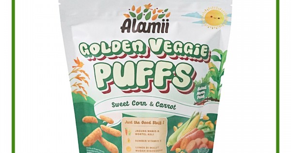 Alamii Golden Veggie Puffs 25gr