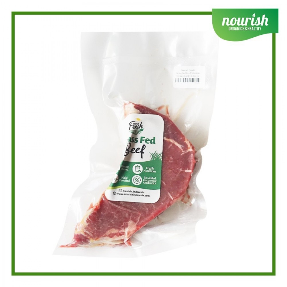 Grass Fed Striploin Steak GRADE A 150 - 175 gram