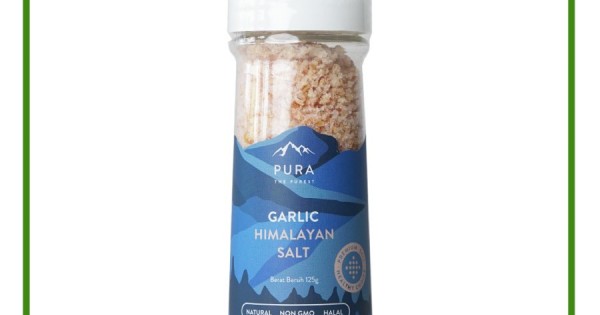 PURA GARLIC Himalayan Salt NON GMO 125g